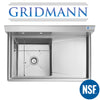 18 Inch NSF Stainless Steel Sink with Drainboard – Gridmann.com