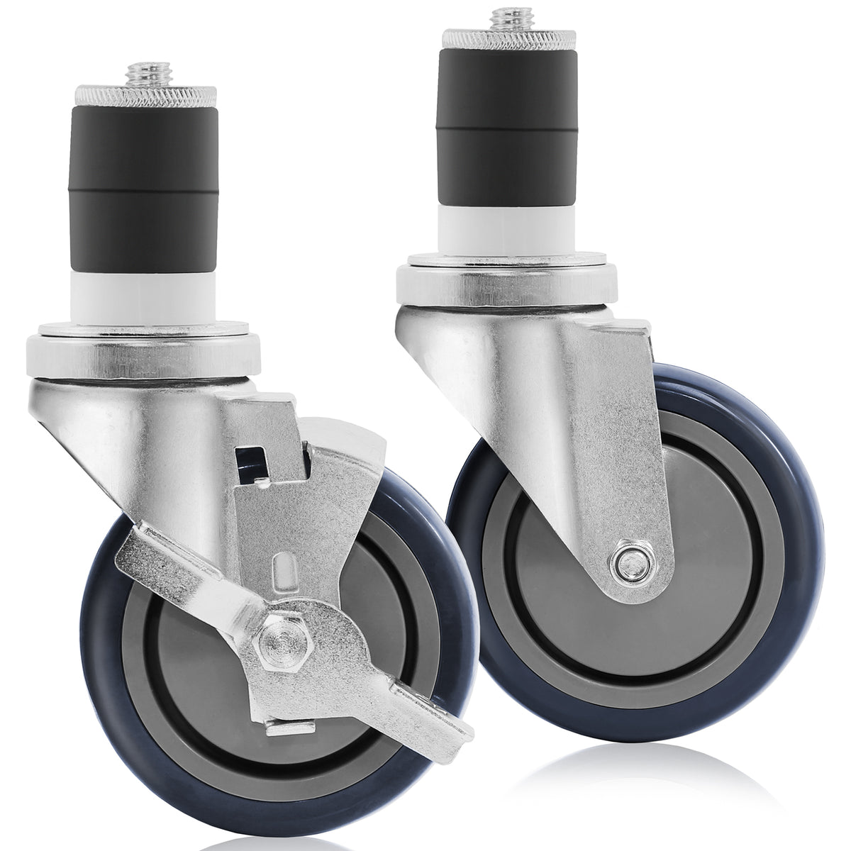 4 Inch Caster Wheel Set for Commercial Prep Tables – Gridmann.com