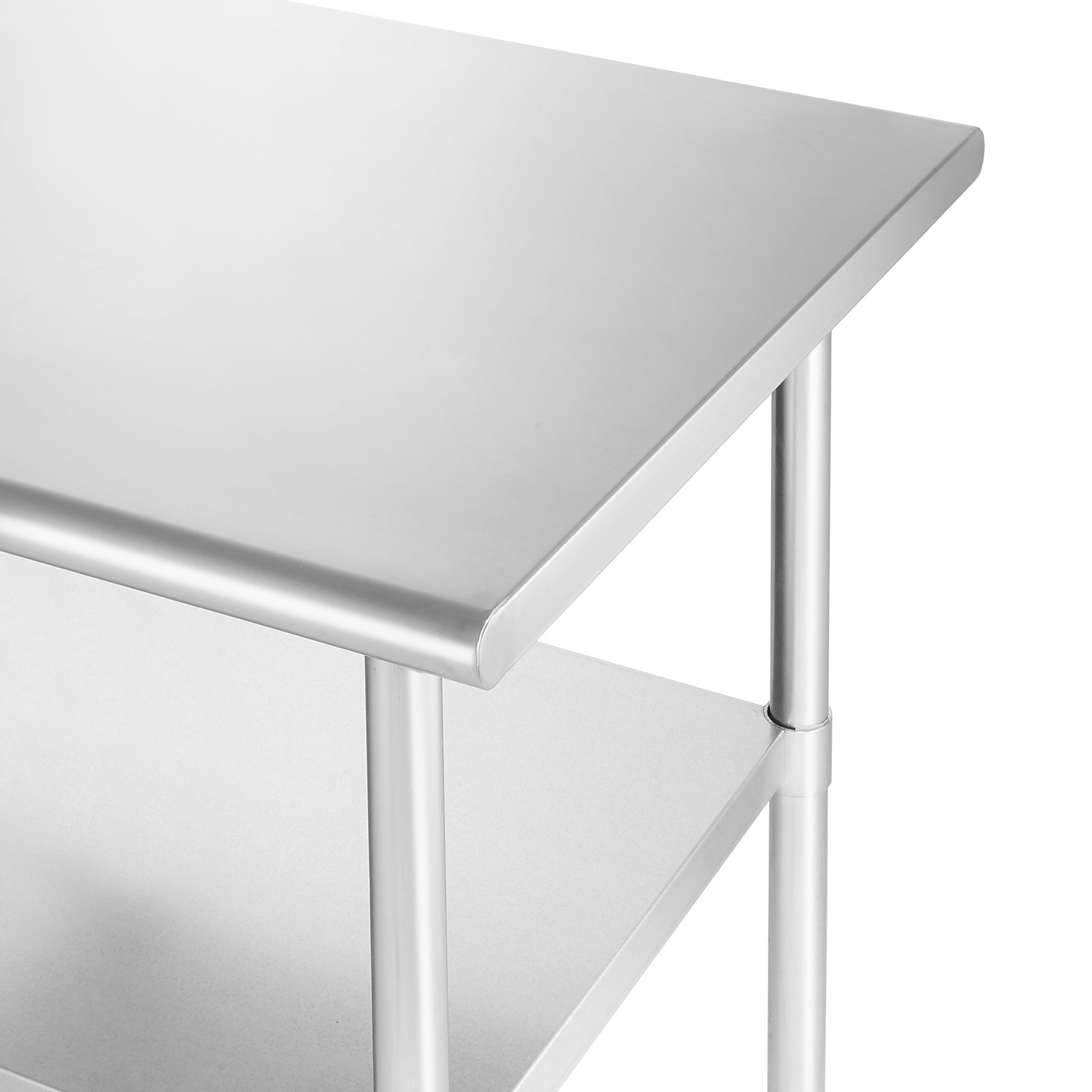 Stainless Steel Prep Tables w/ Undershelf & Casters, NSF Certified ...