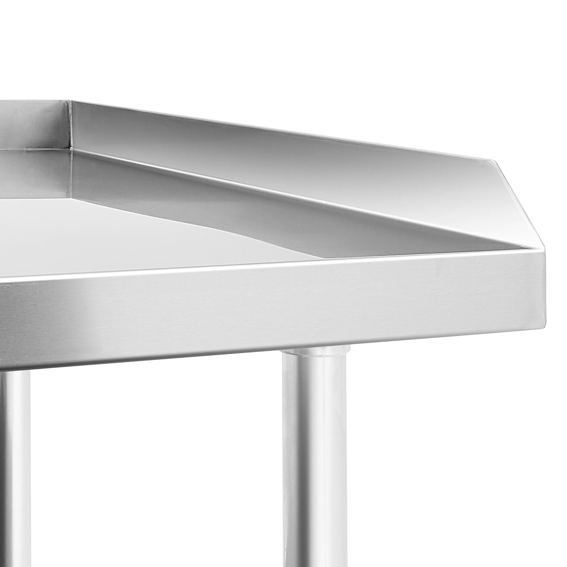 OPEN BOX - 60 x 30 Inch Stainless Steel NSF Grill Table w/ Undershelf ...