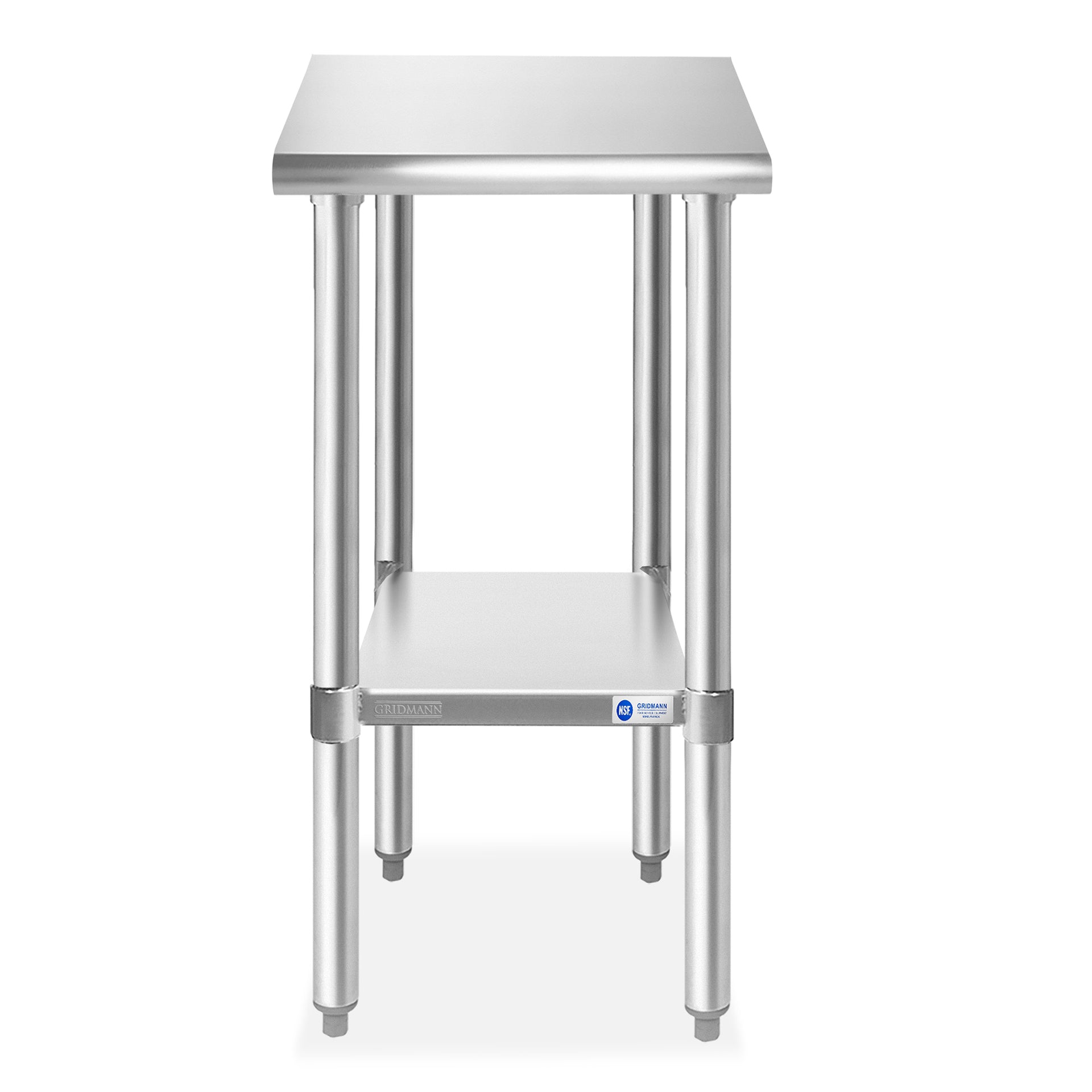 Stainless Steel Prep Tables w/ Undershelf, NSF Certified – Gridmann.com