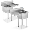 18 Inch NSF Stainless Steel Sink with Drainboard – Gridmann.com