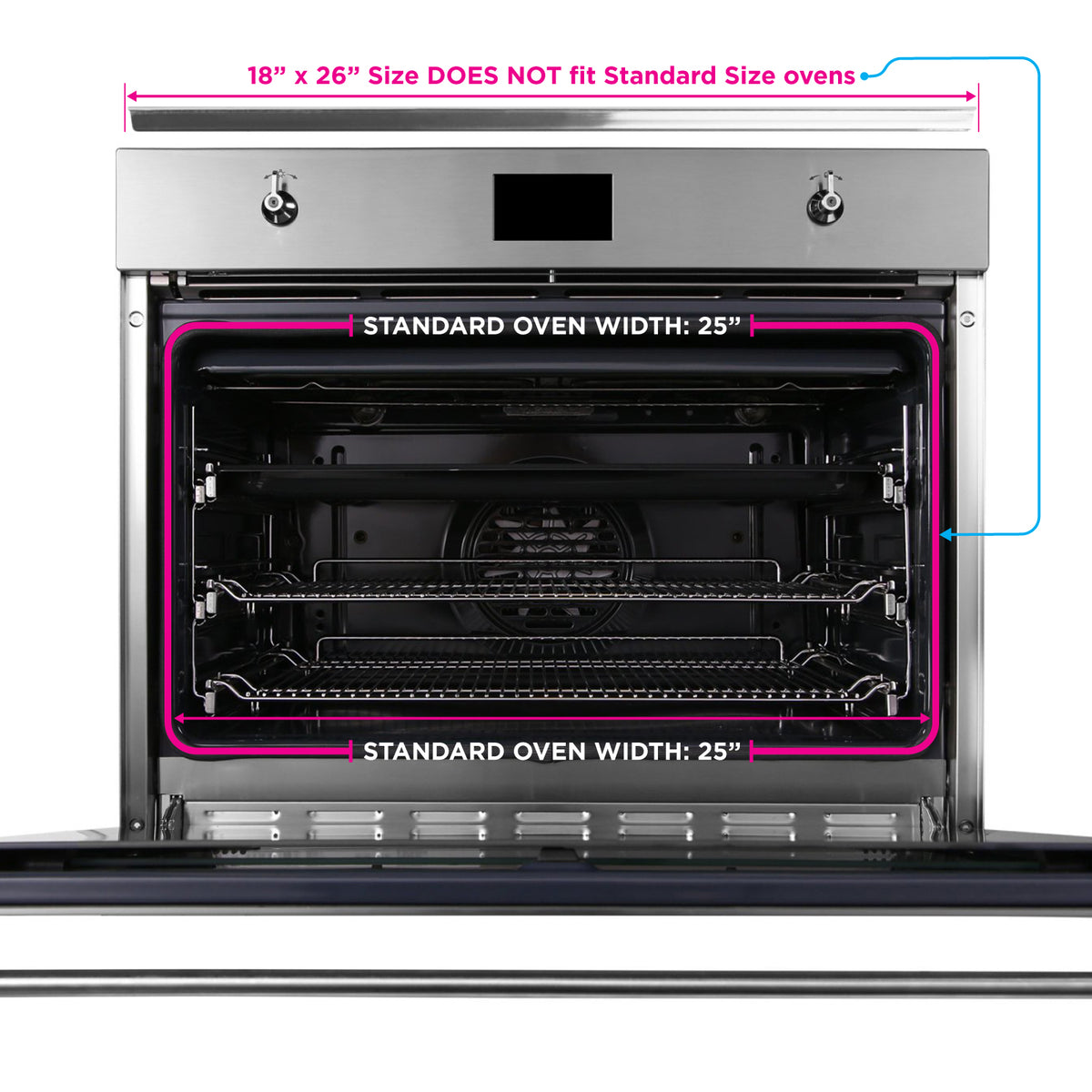 8 x 26 Inch 6-Pack, Commercial Aluminum Cookie Sheets – Gridmann.com