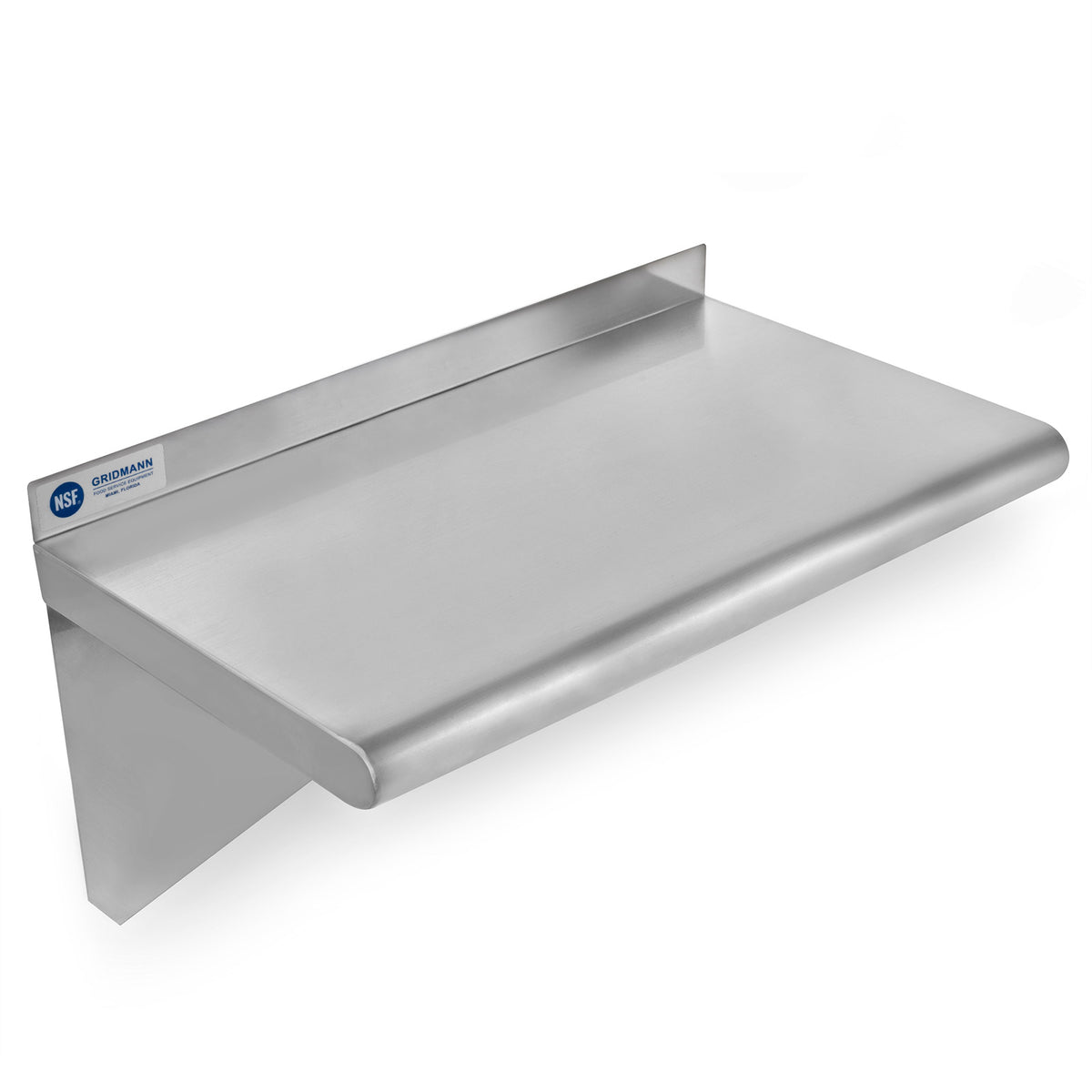 OPEN BOX - 24 x 18 Inch NSF Stainless Steel Wall-Mount Shelf – Gridmann.com